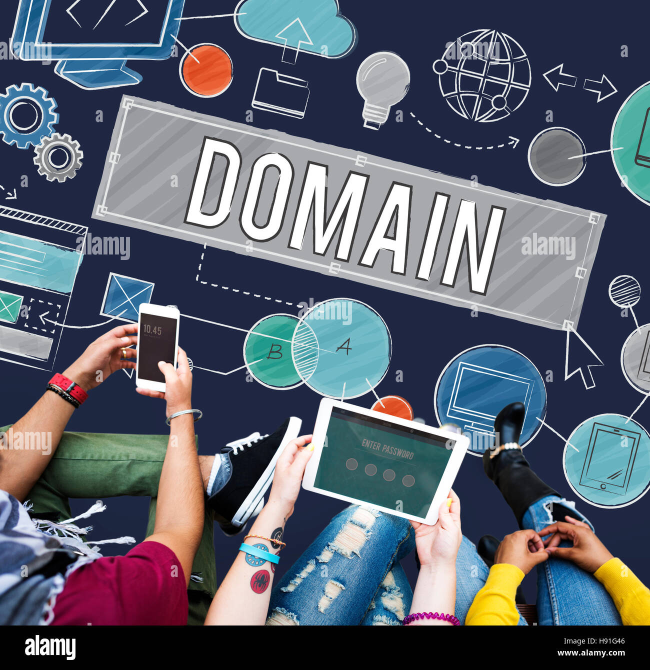 Homepage Domain HTML Web Design Concept Stock Photo - Alamy