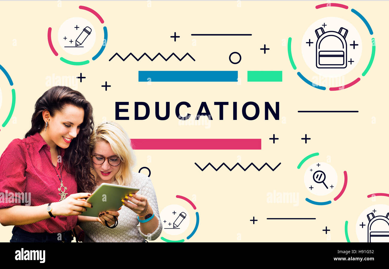 Education Learning Students Development People Graphic Concept Stock ...
