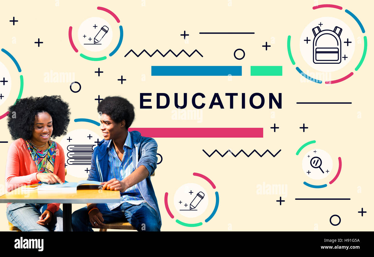 Education Learning Students Development People Graphic Concept Stock ...