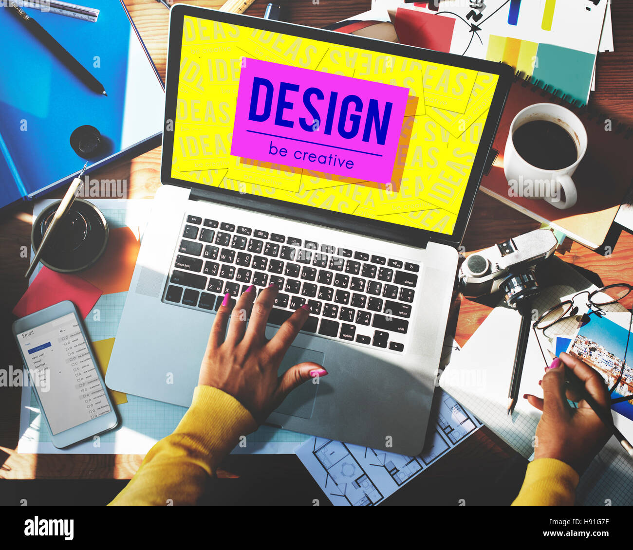 Brand Conceptualize Design Style Inspiration Concept Stock Photo - Alamy
