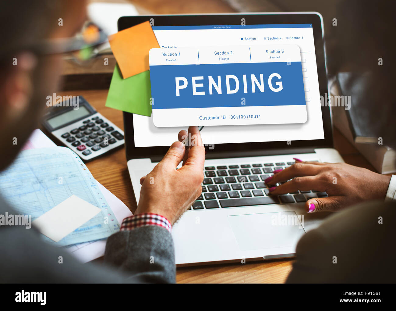 Pending Entry Waiting Approved Reject Concept Stock Photo - Alamy