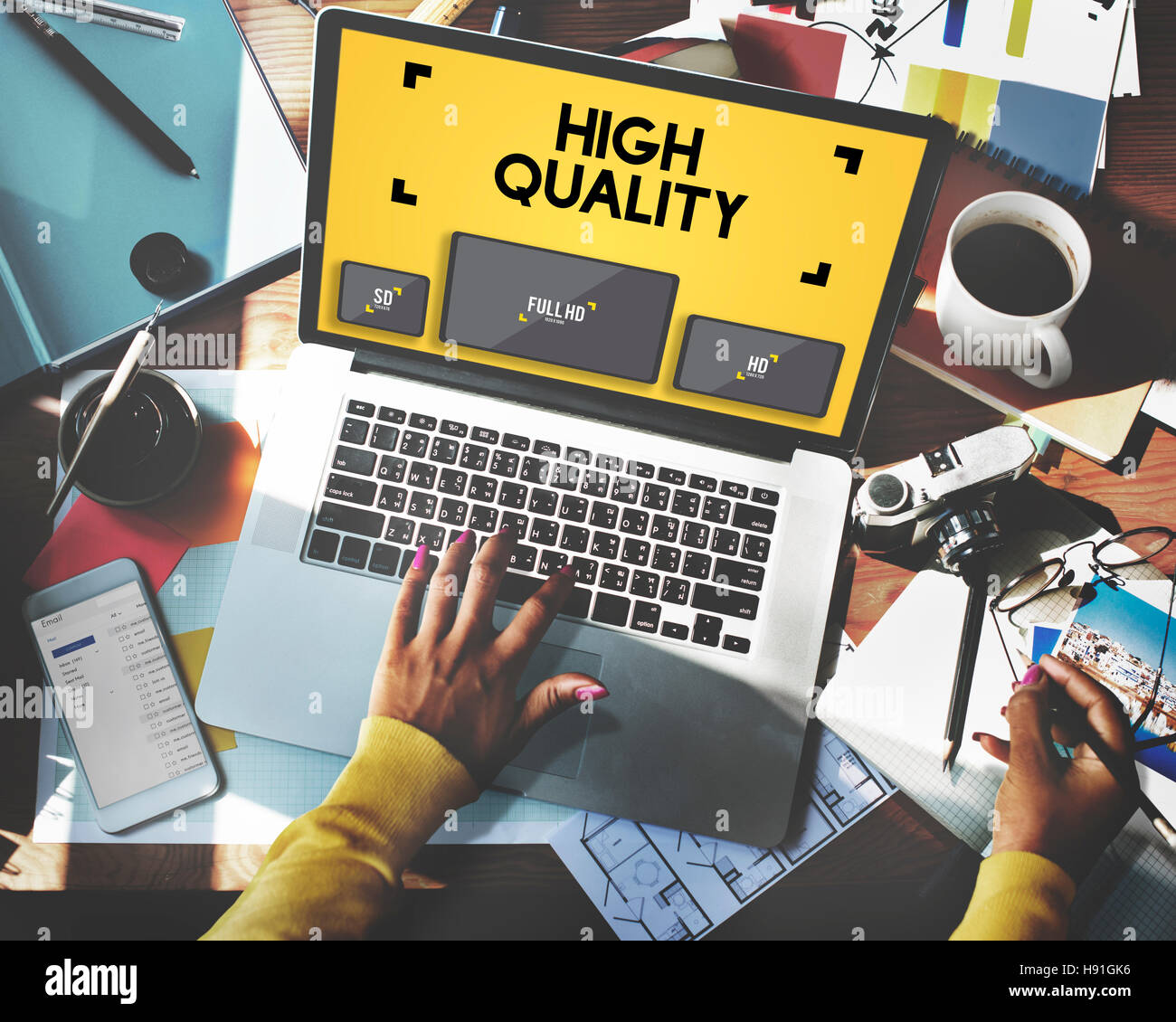 High Quality Display Digital Technology Monitor Concept Stock Photo - Alamy