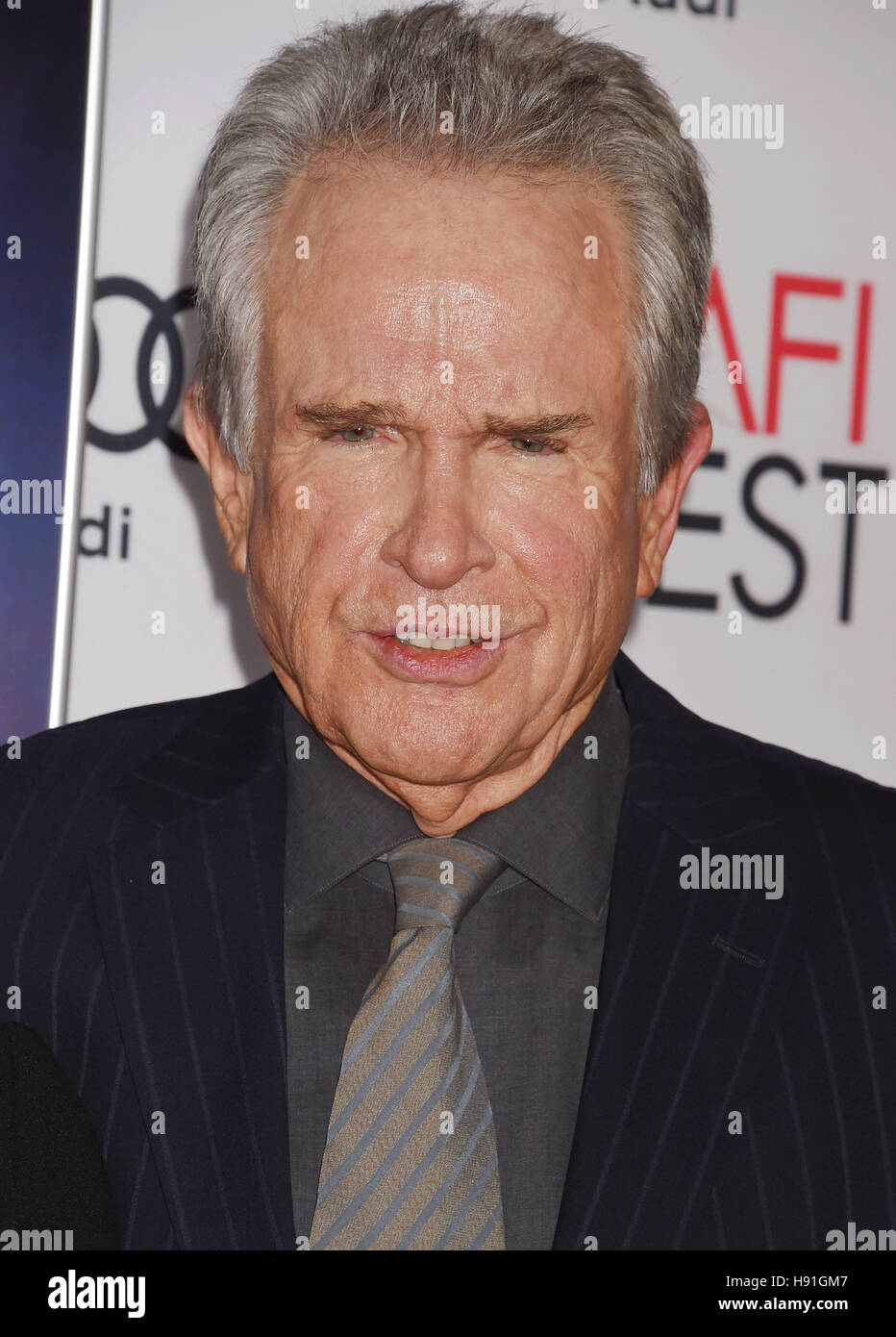 WARREN BEATTY US film actor in October 2016. Photo Jeffrey Mayer Stock ...