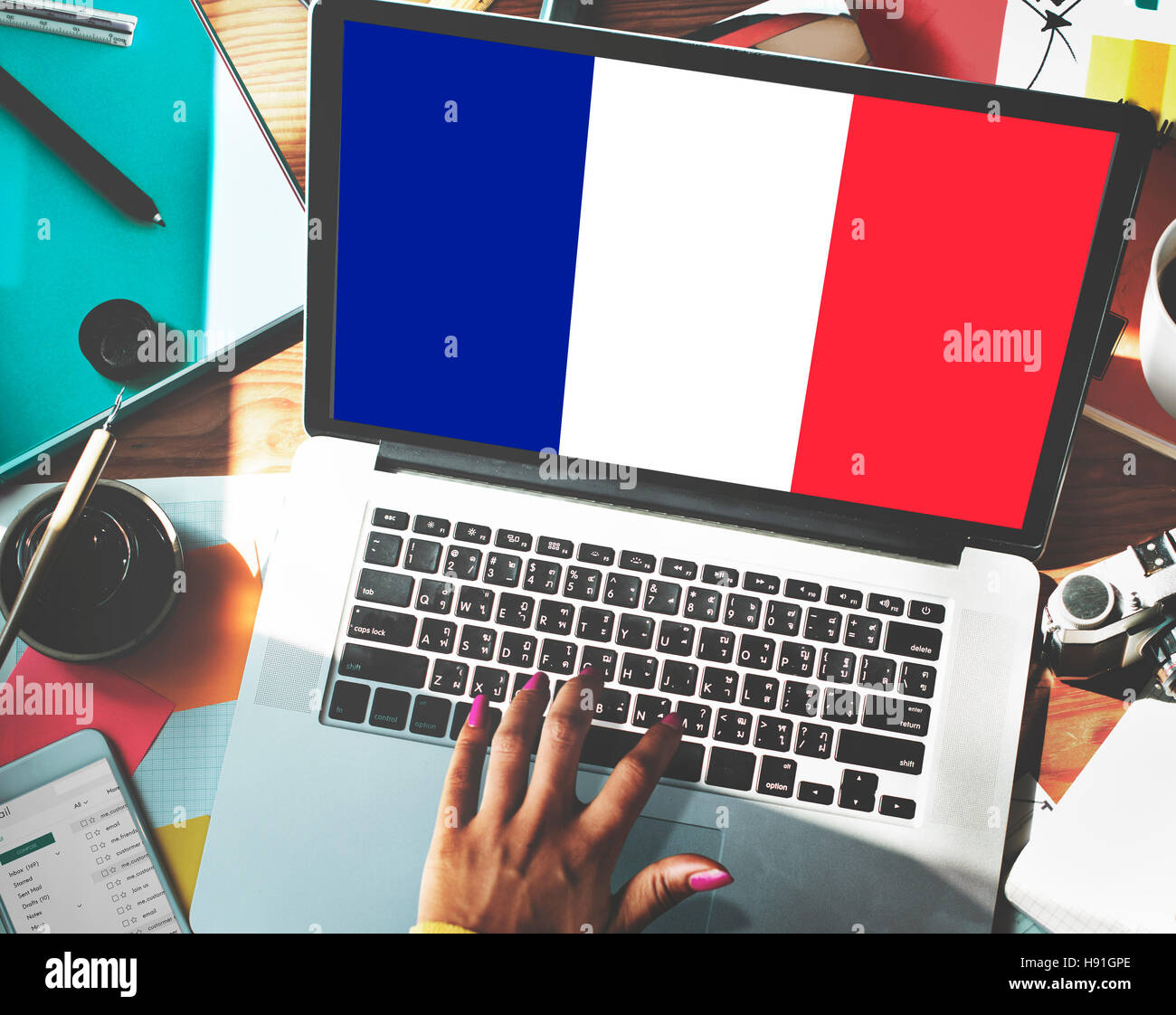 France Country Flag Nationality Culture Liberty Concept Stock Photo - Alamy