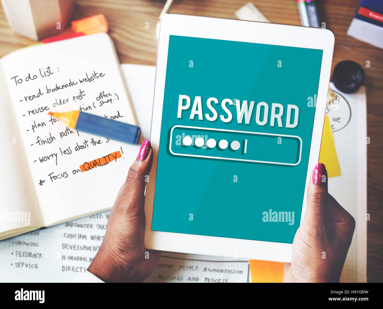 Password Access Firewall Internet Log-in Private Concept Stock Photo ...
