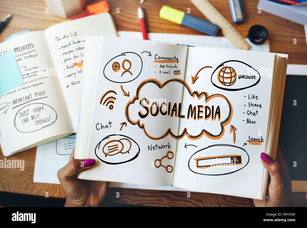 Social Media Internet Network Technology Cocnept Stock Photo - Alamy