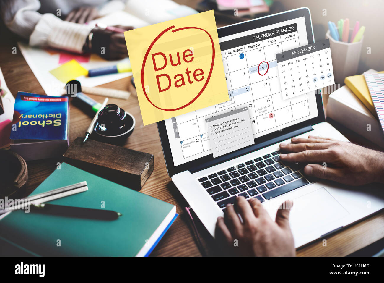 Due Date Deadline Payment Bill Important Notice Concept Stock Photo - Alamy