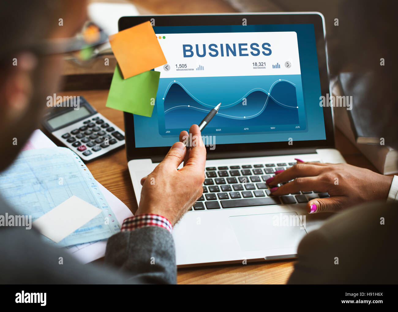 Business Analysis Chart Data Graphic Concept Stock Photo - Alamy