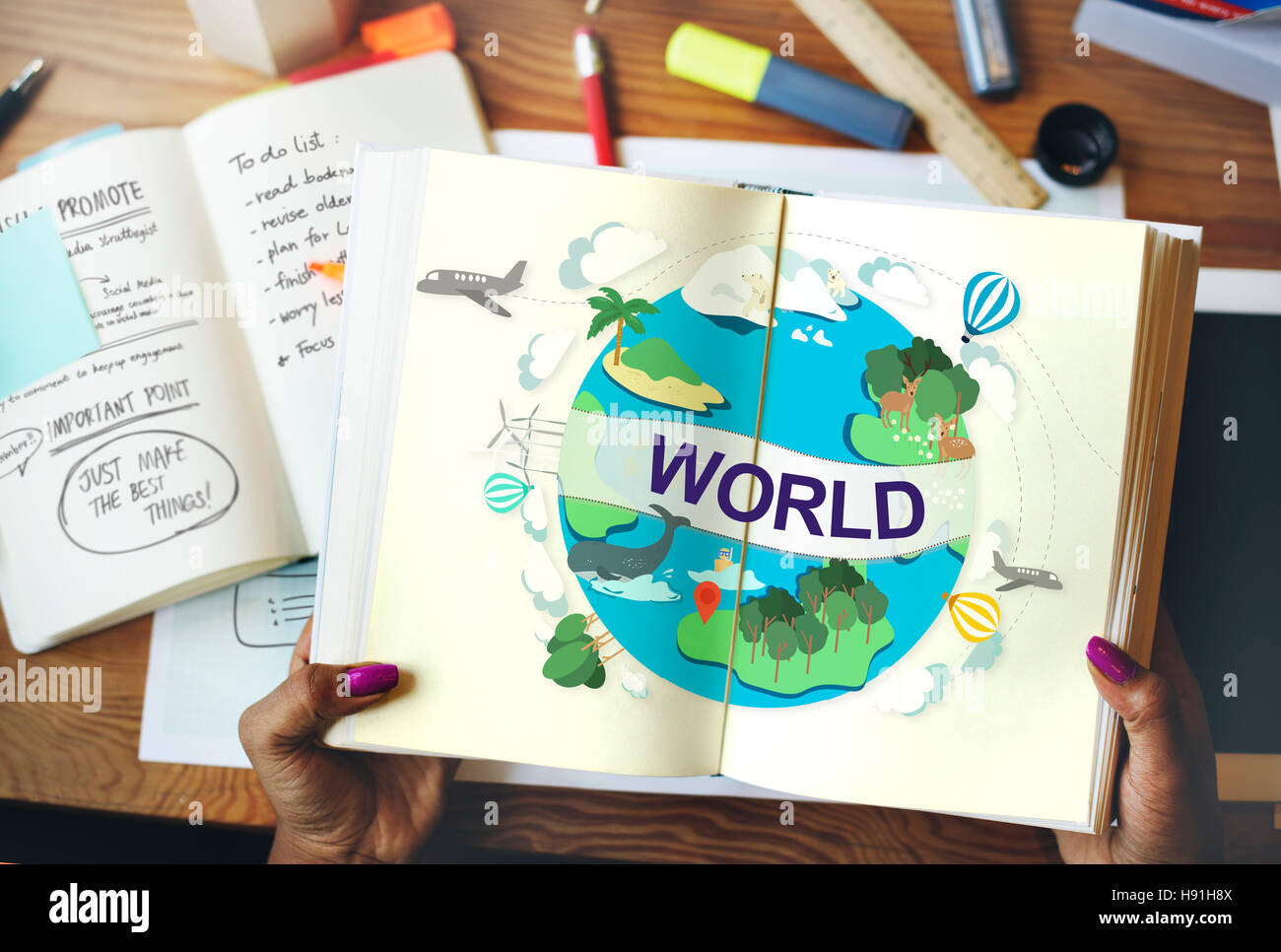 World Worldwide Society Global Community Connection Concept Stock Photo ...