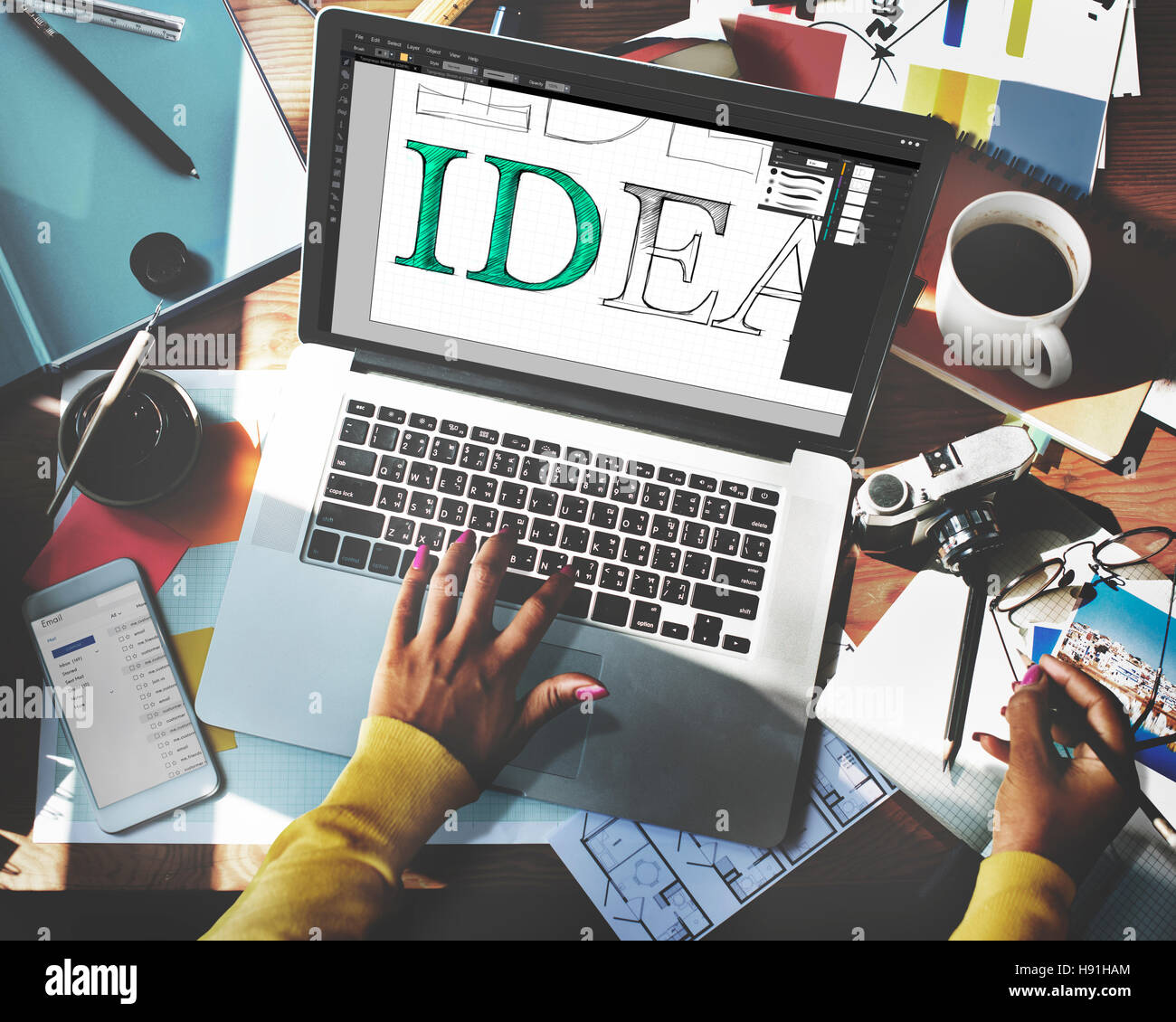 Idea Editing Program Application Interface Concept Stock Photo - Alamy