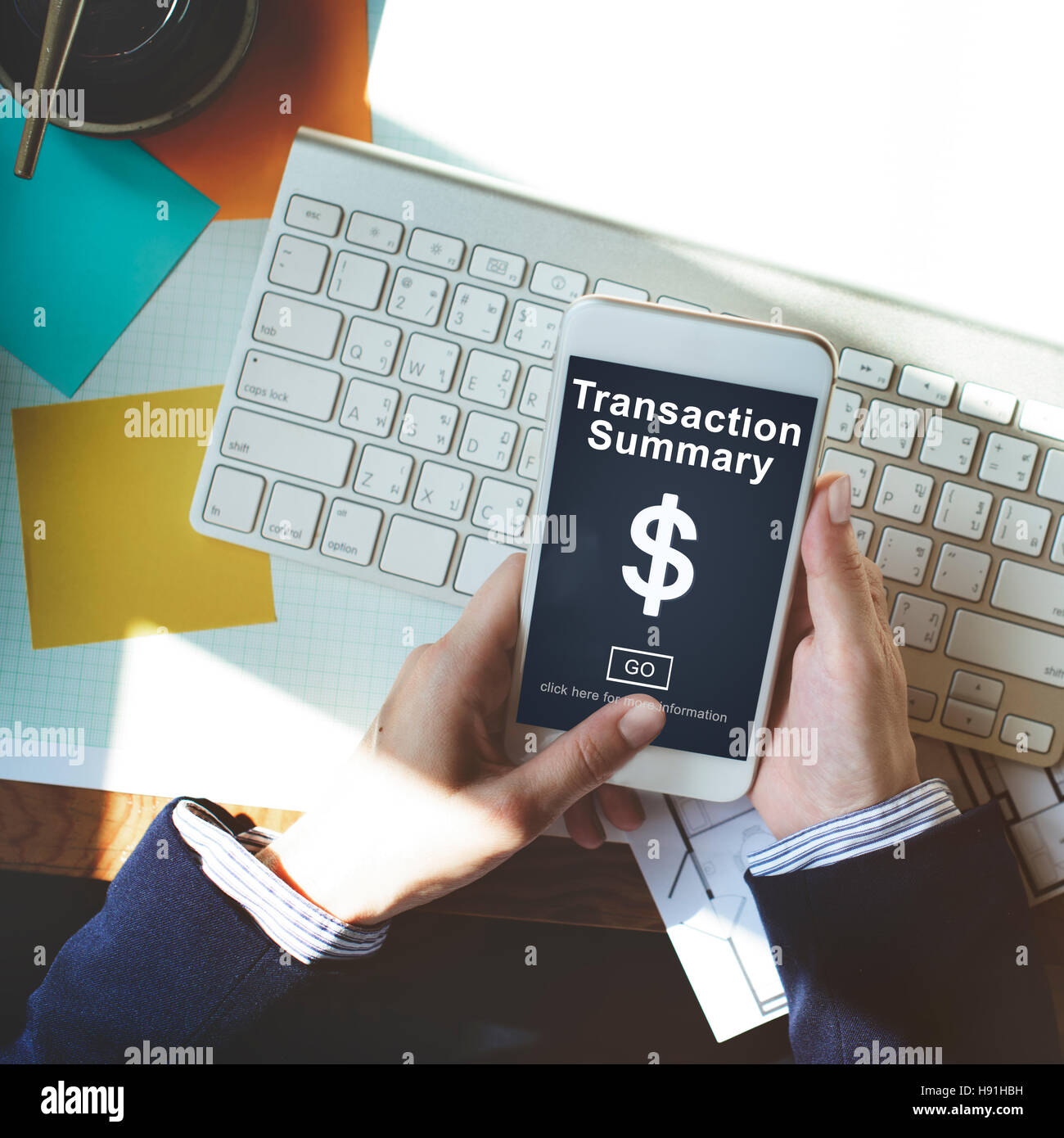 Transaction Summary Corporate Accounting Concept Stock Photo - Alamy