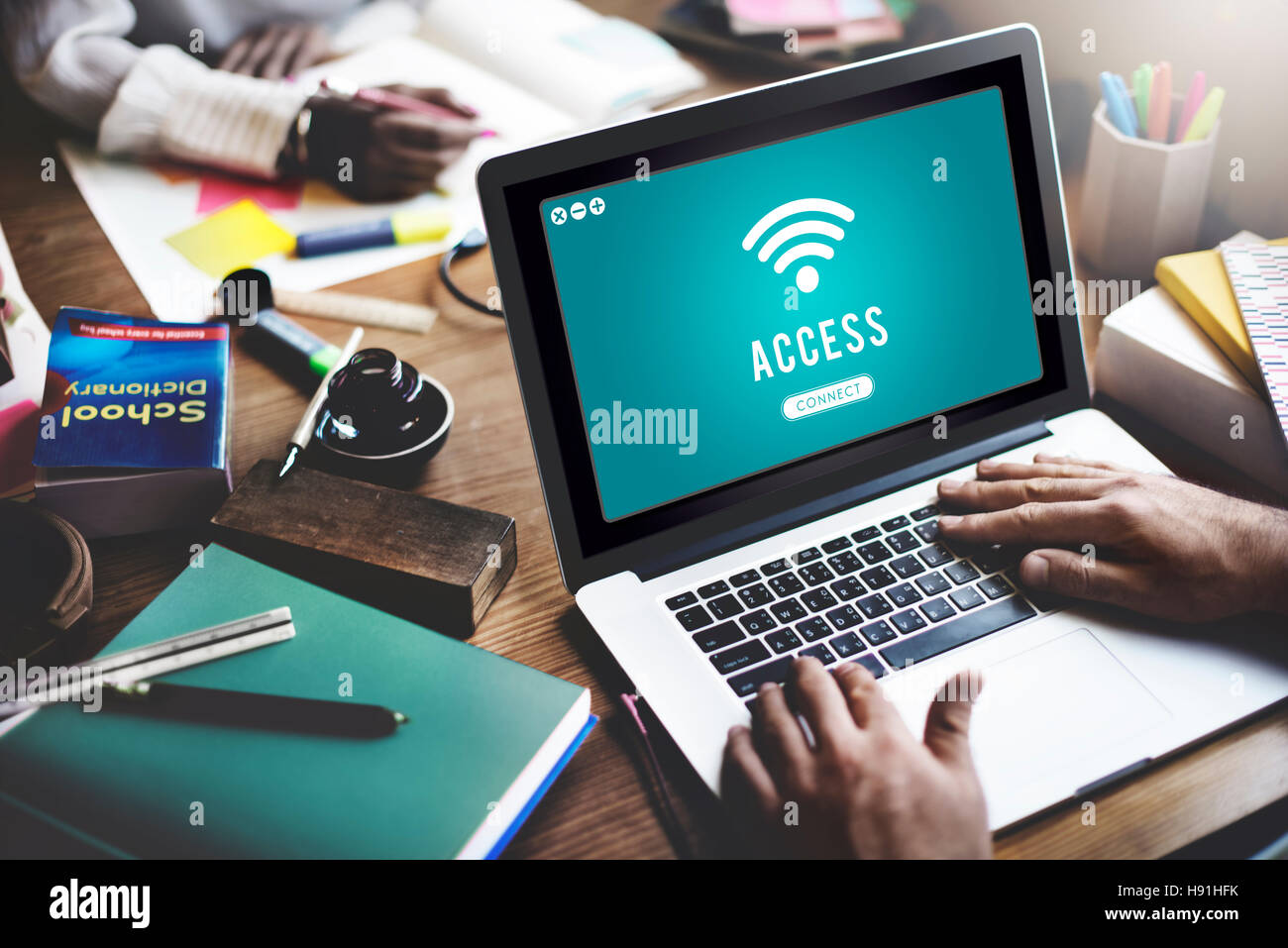 Internet Wifi Connection Access Hotspot Stock Photo - Alamy
