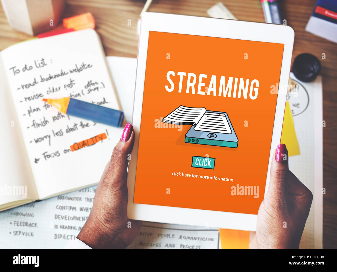 Internet broadcast hi-res stock photography and images - Alamy