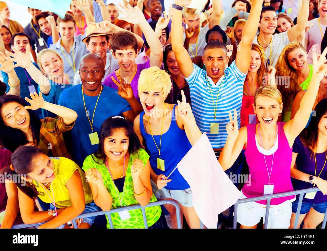 Group Celebration Cheerful Community Youth Joy Concept Stock Photo - Alamy
