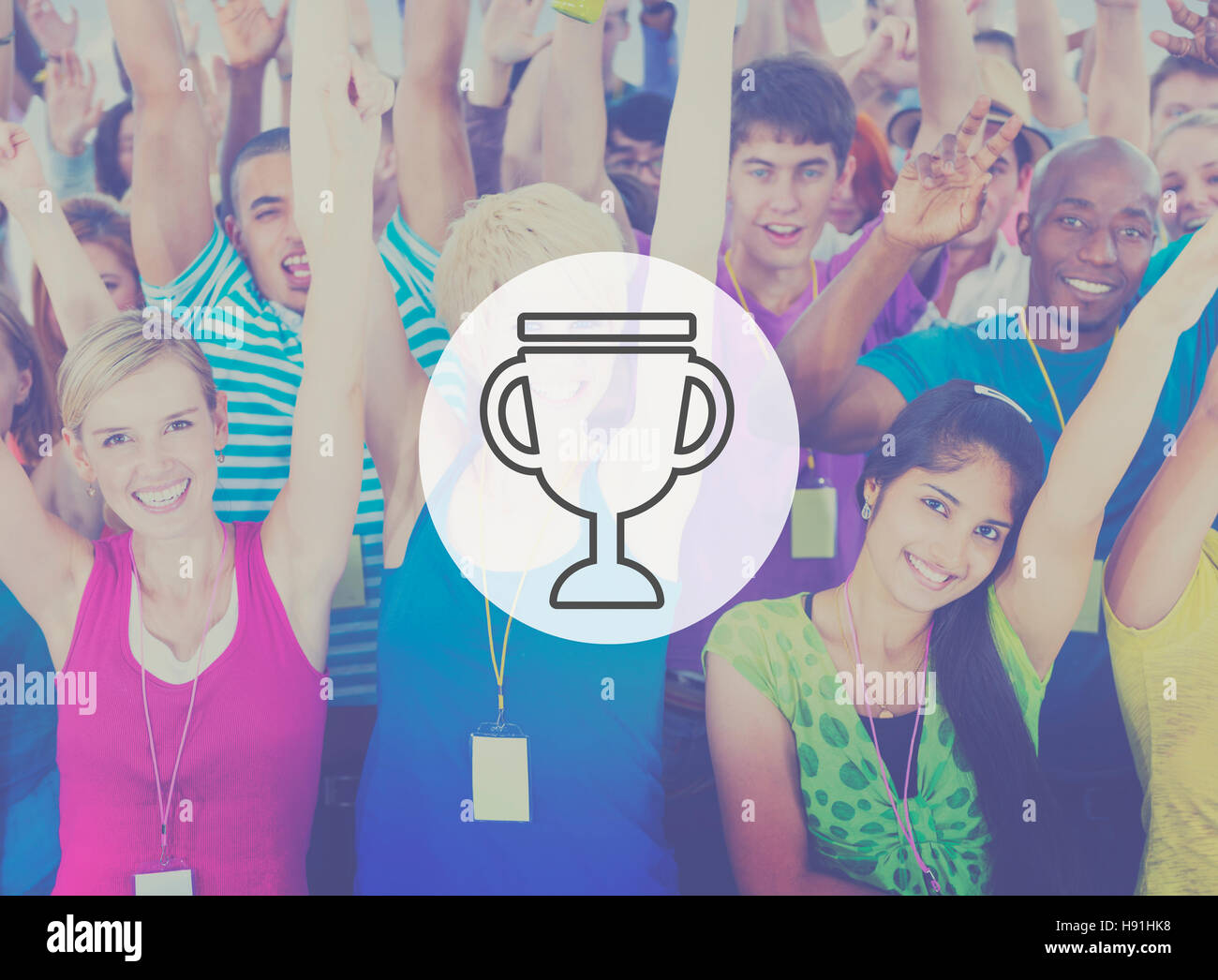 Trophy Reward Prize VIctory Success Achievement Concept Stock Photo - Alamy