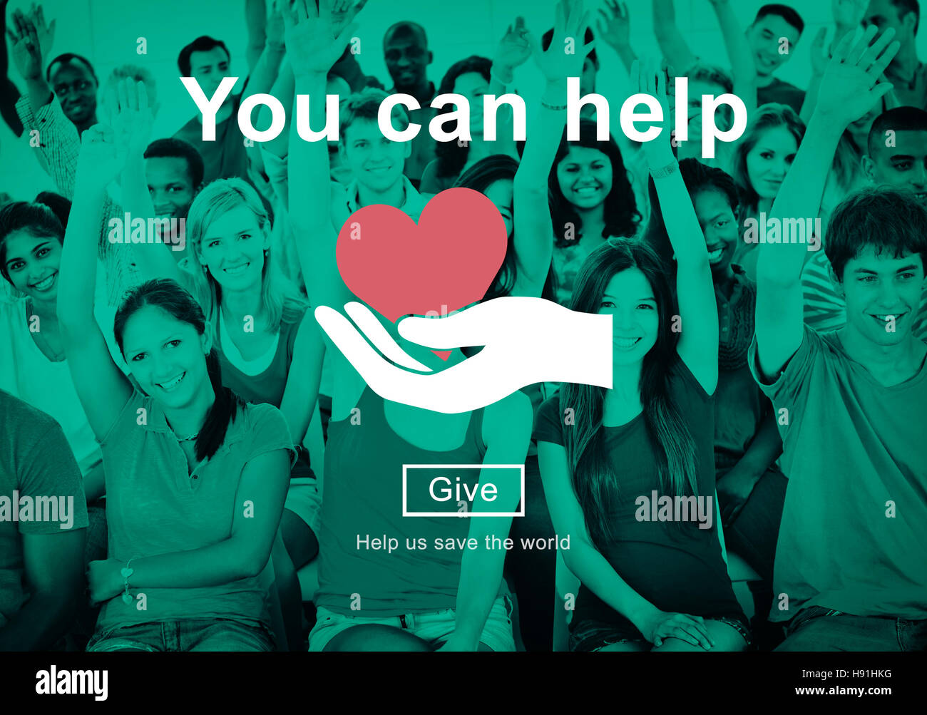 You Can Help Give Welfare Donate Concept Stock Photo - Alamy