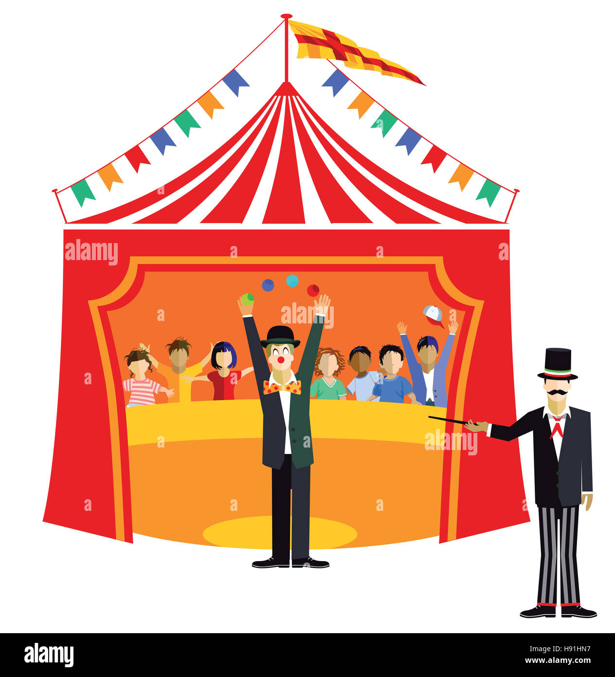Ringmaster circus hi-res stock photography and images - Alamy