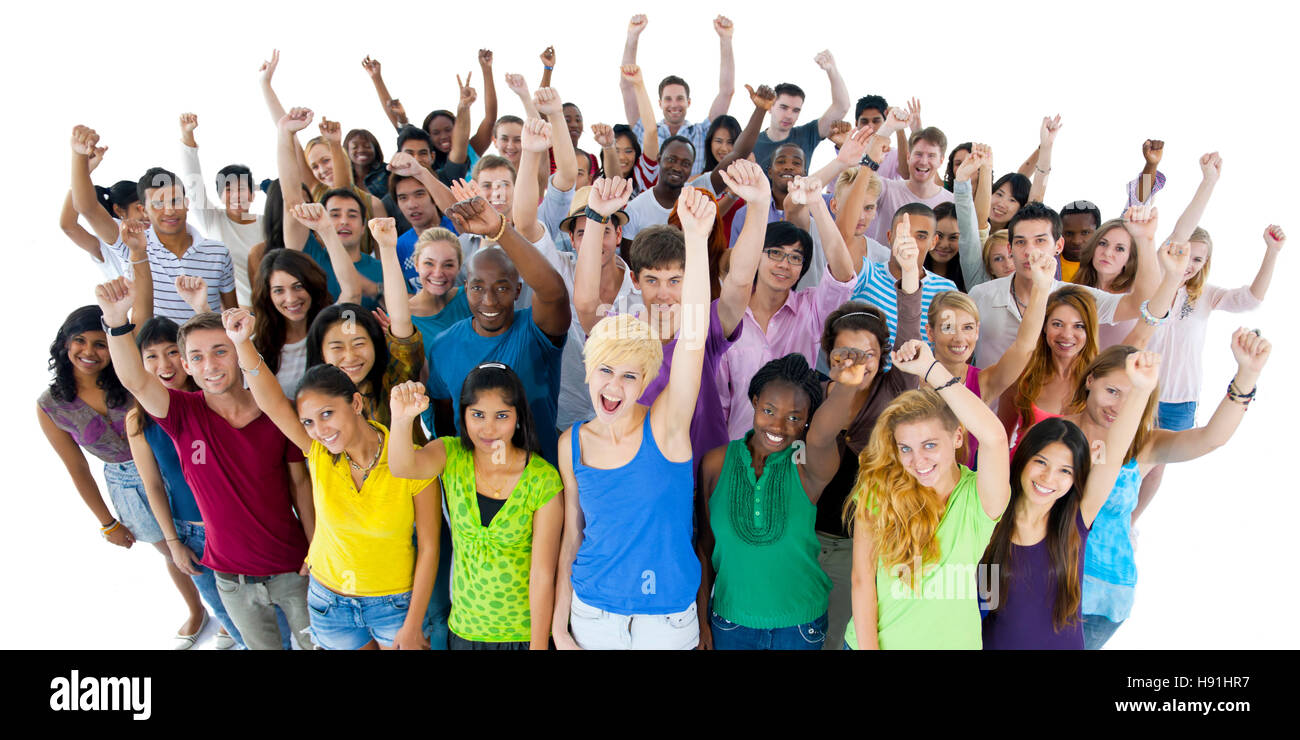 Large group of diverse college students hi-res stock photography and ...