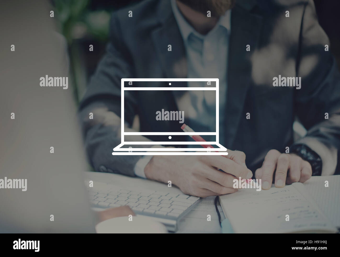 Laptop Computer Technology Digital Device Concept Stock Photo - Alamy