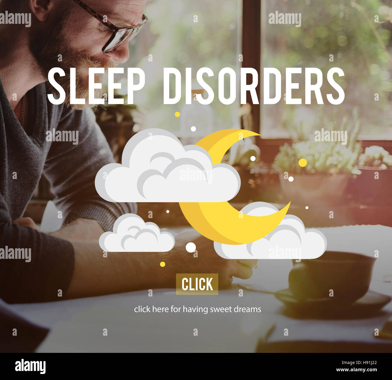 Sleep Disorder Disturbed Insomnia Depression Concept Stock Photo - Alamy
