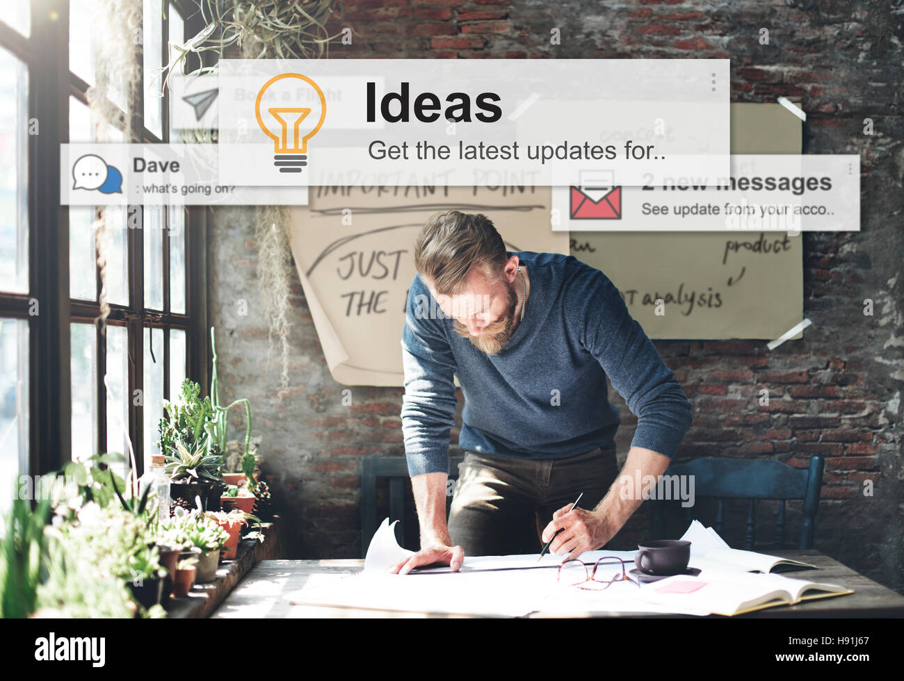Ideas Thinking Creative Mission Thoughts Concept Stock Photo - Alamy