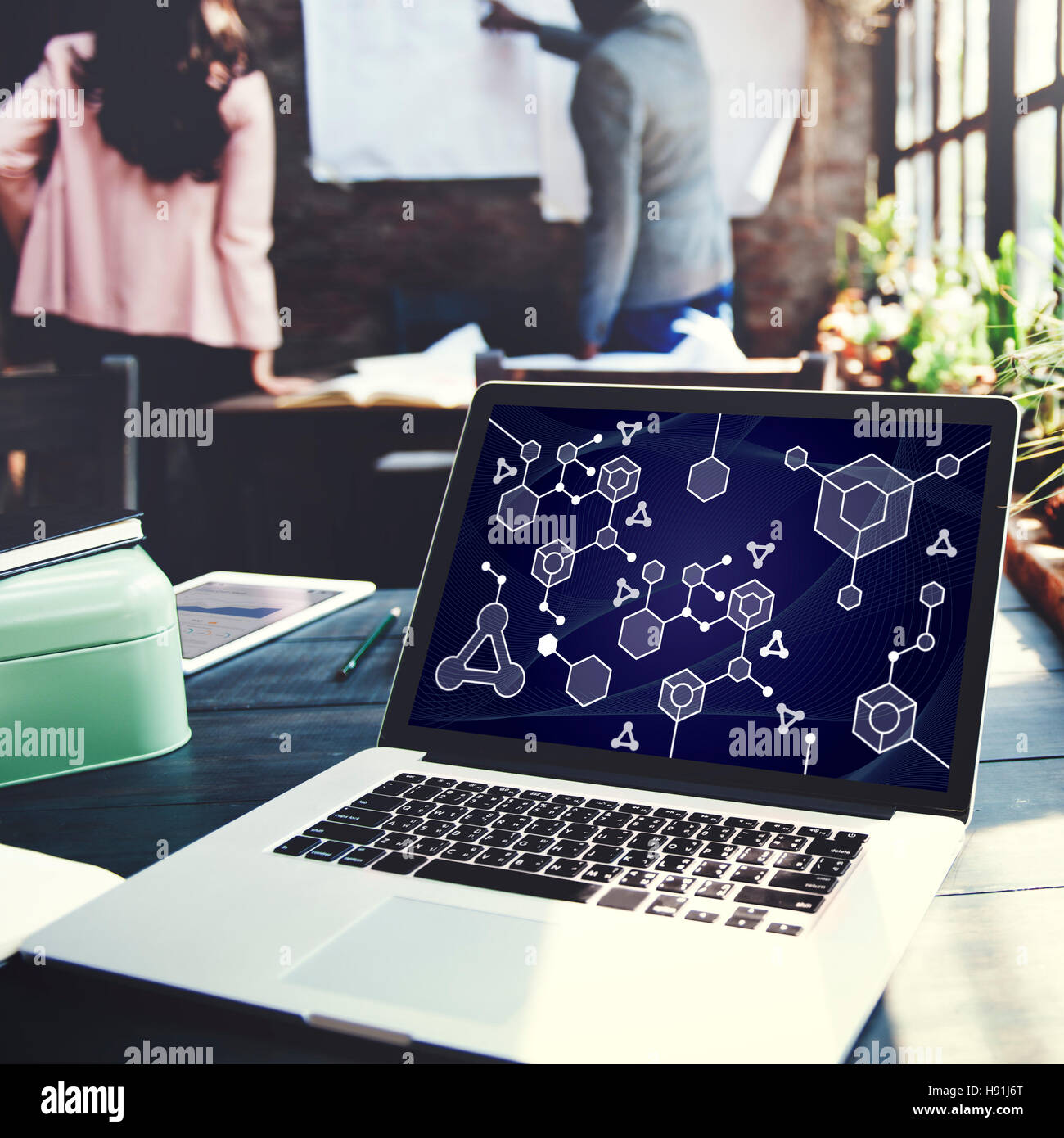 Molecular Structure Chemistry Science Experiment Concept Stock Photo ...