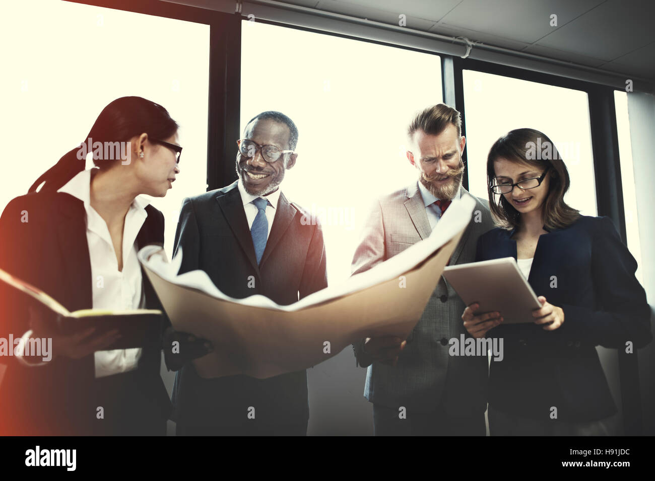 Business Team Corporate Organization Meeting Concept Stock Photo - Alamy
