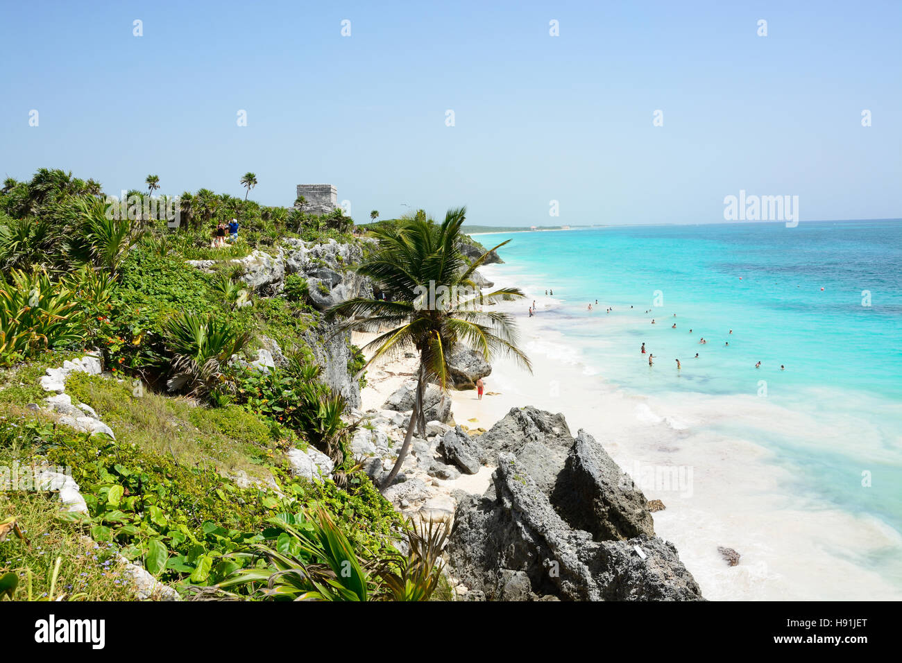 Tulum beach. Riviera Maya. Mexico Stock Photo - Alamy