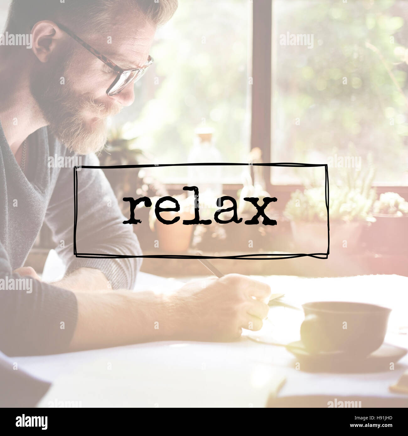 Relax Relaxation Rest Freedom Peace Serenity Concept Stock Photo - Alamy