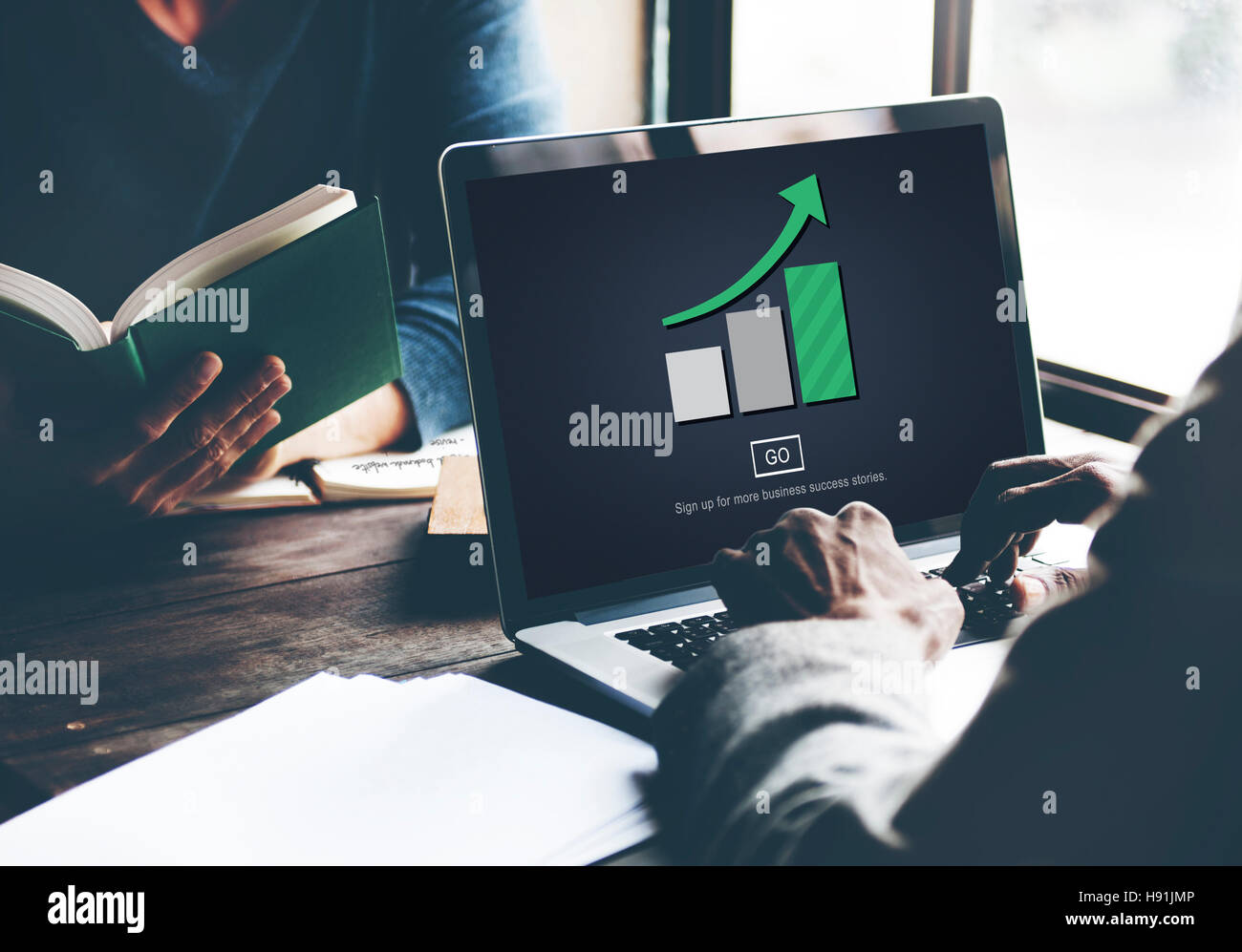 Bar Graph Analysis Increase Growth Concept Stock Photo - Alamy