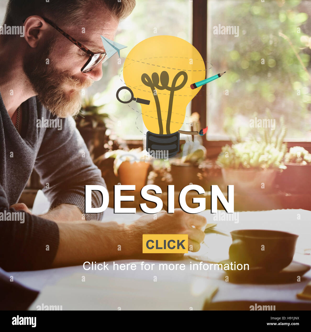 Design Creative Draft Drawing Model Objective Concept Stock Photo - Alamy