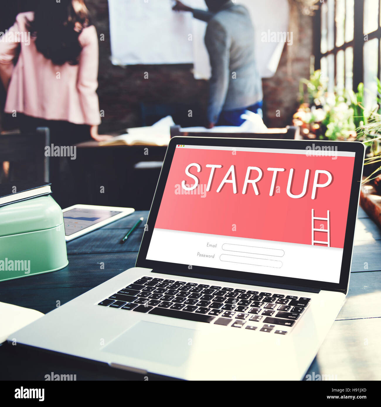 Startup Login Email Privacy Graphic Concept Stock Photo - Alamy