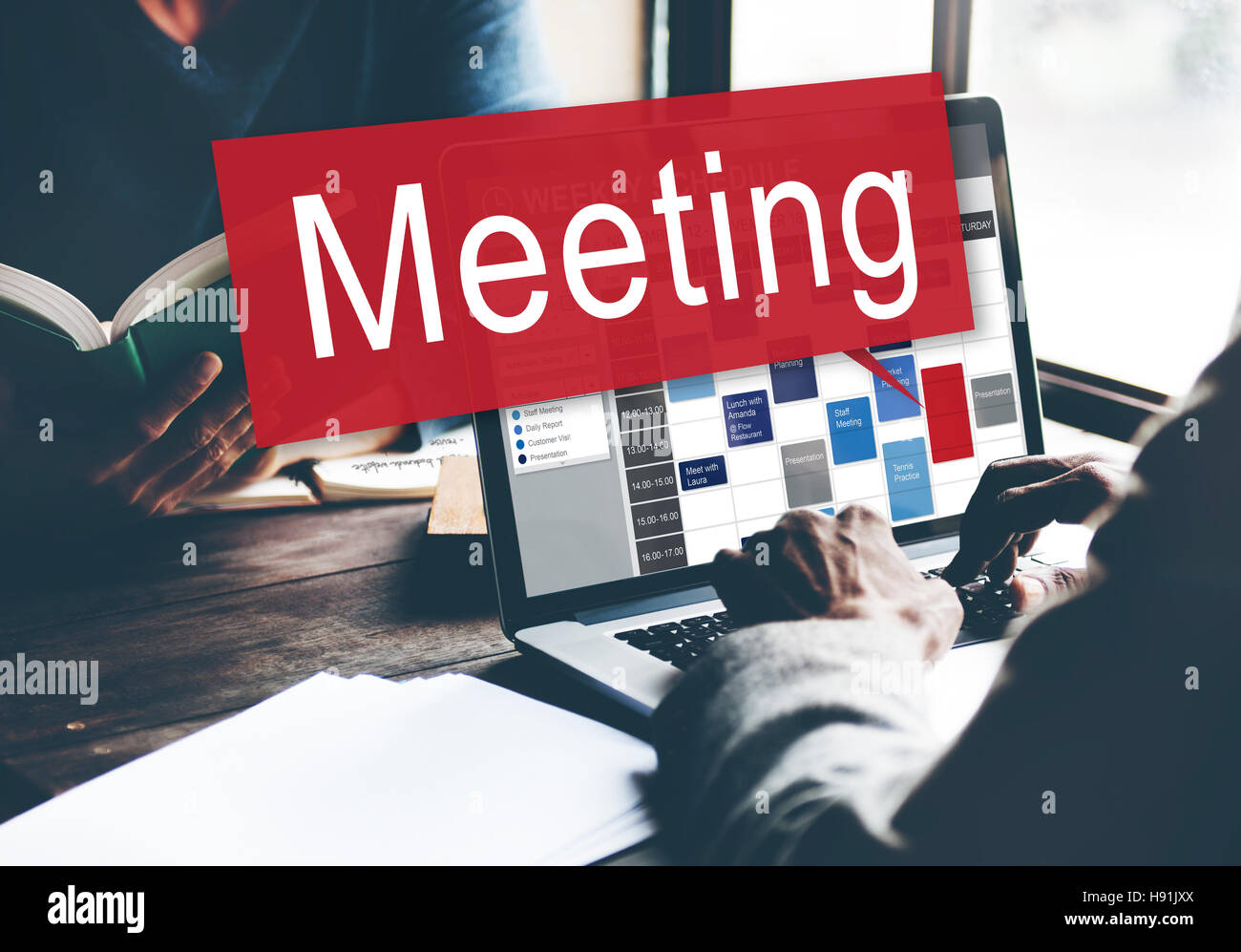 Meeting Appointment Schedule Organizer Conference Concept Stock Photo ...