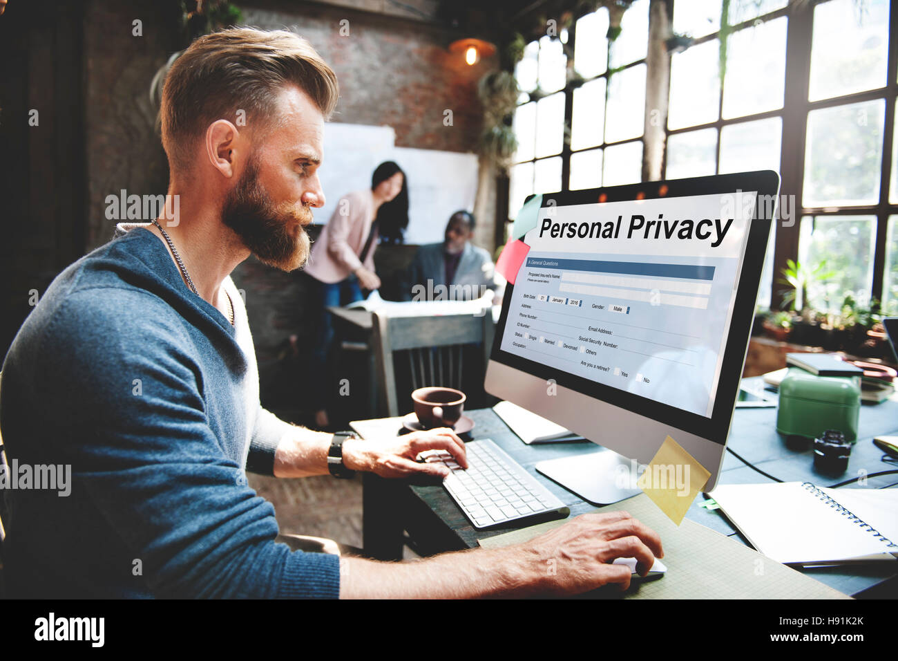 Personal Privacy Protection Form Concept Stock Photo - Alamy