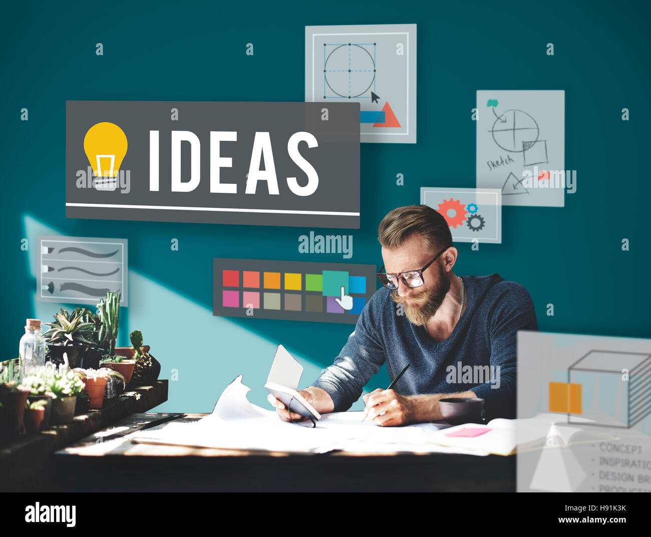 Ideas Innovation Creativity Plan Thoughts Concept Stock Photo - Alamy