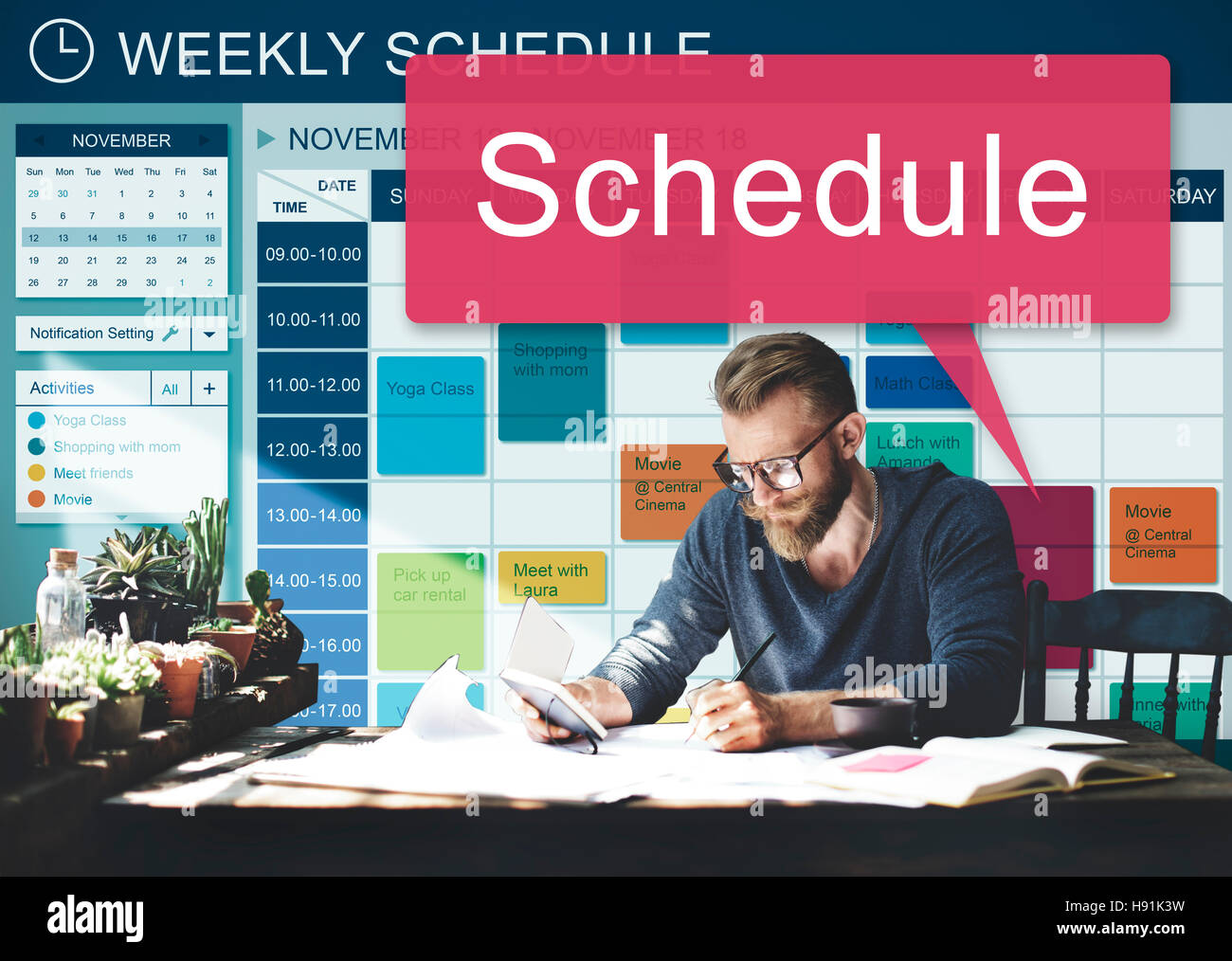 Schedule Organization Planning List To Do Concept Stock Photo - Alamy