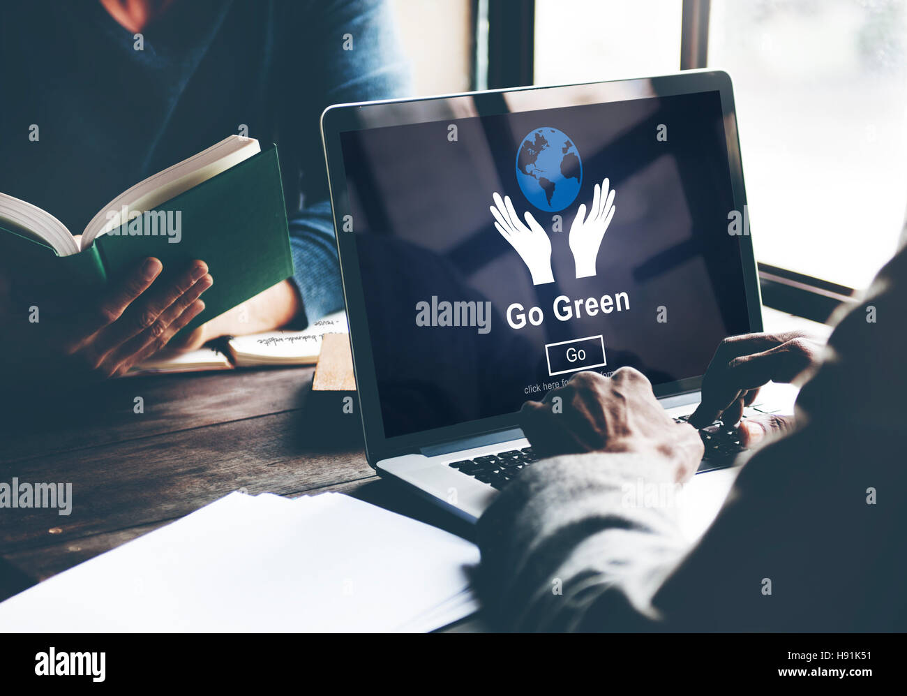Go Green Environmental Conservation Sustainability Nature Concept Stock ...