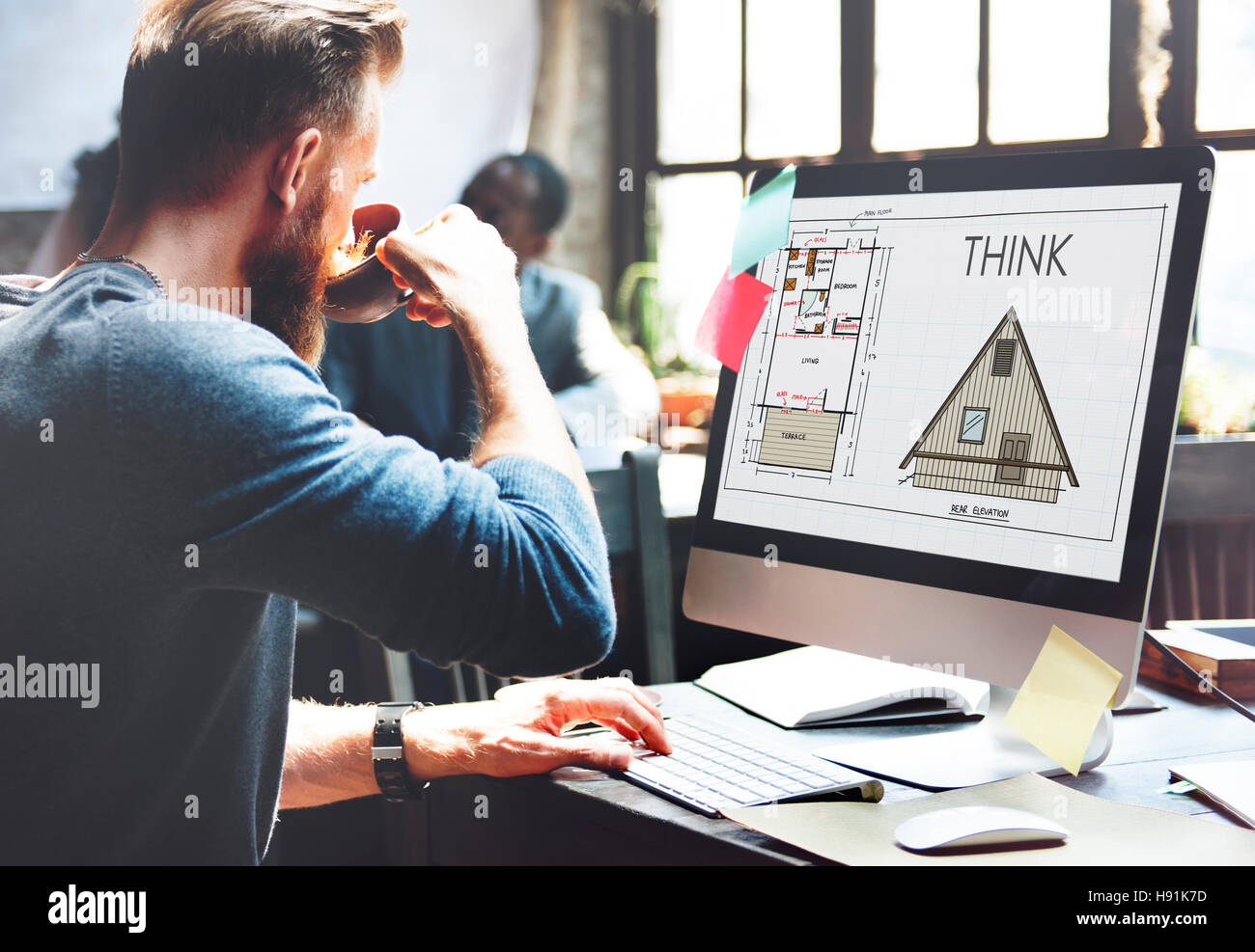 Think Thinking Thoughtful Thoughts Ideas Mind Concept Stock Photo - Alamy
