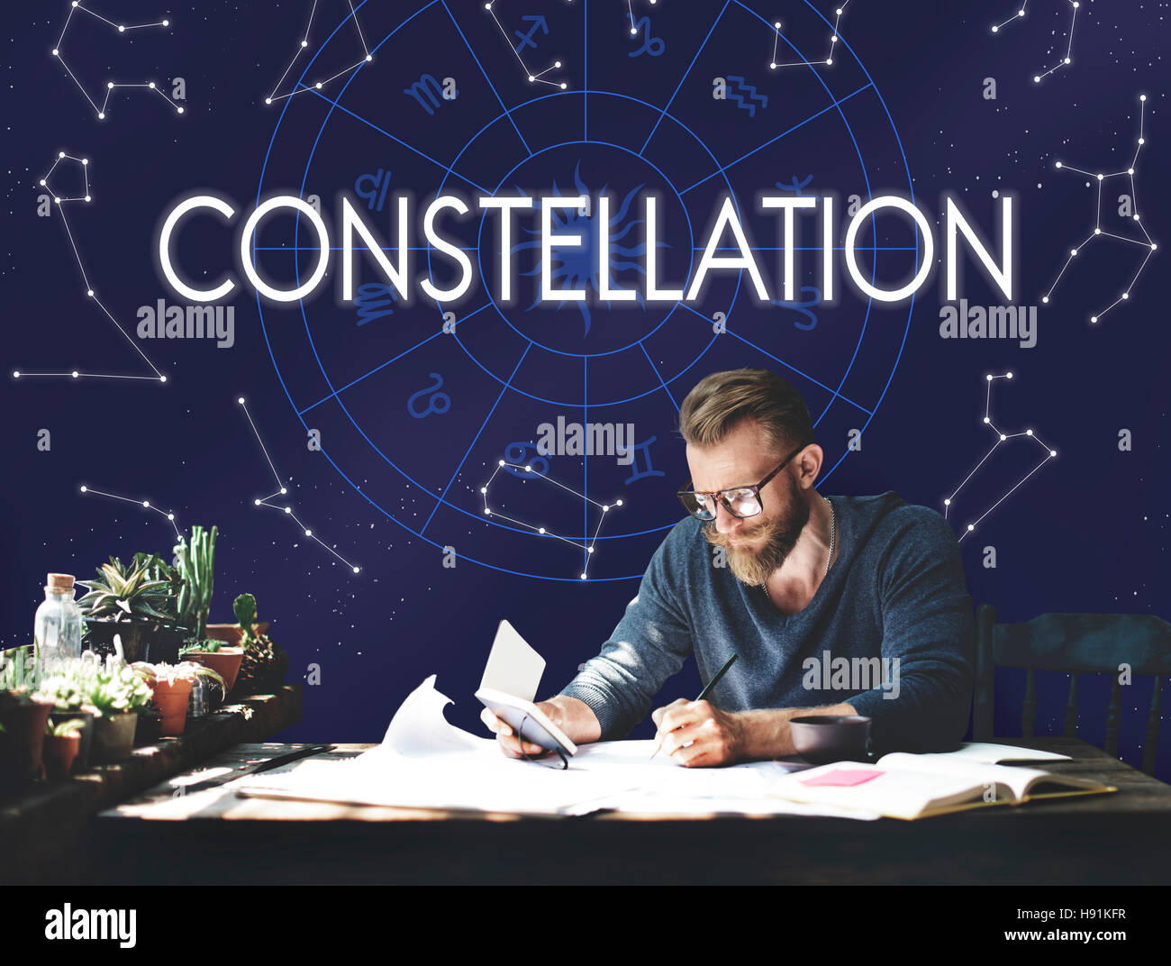 Constellation Astronomy Horoscope Fortune Telling Zodiac Concept Stock ...