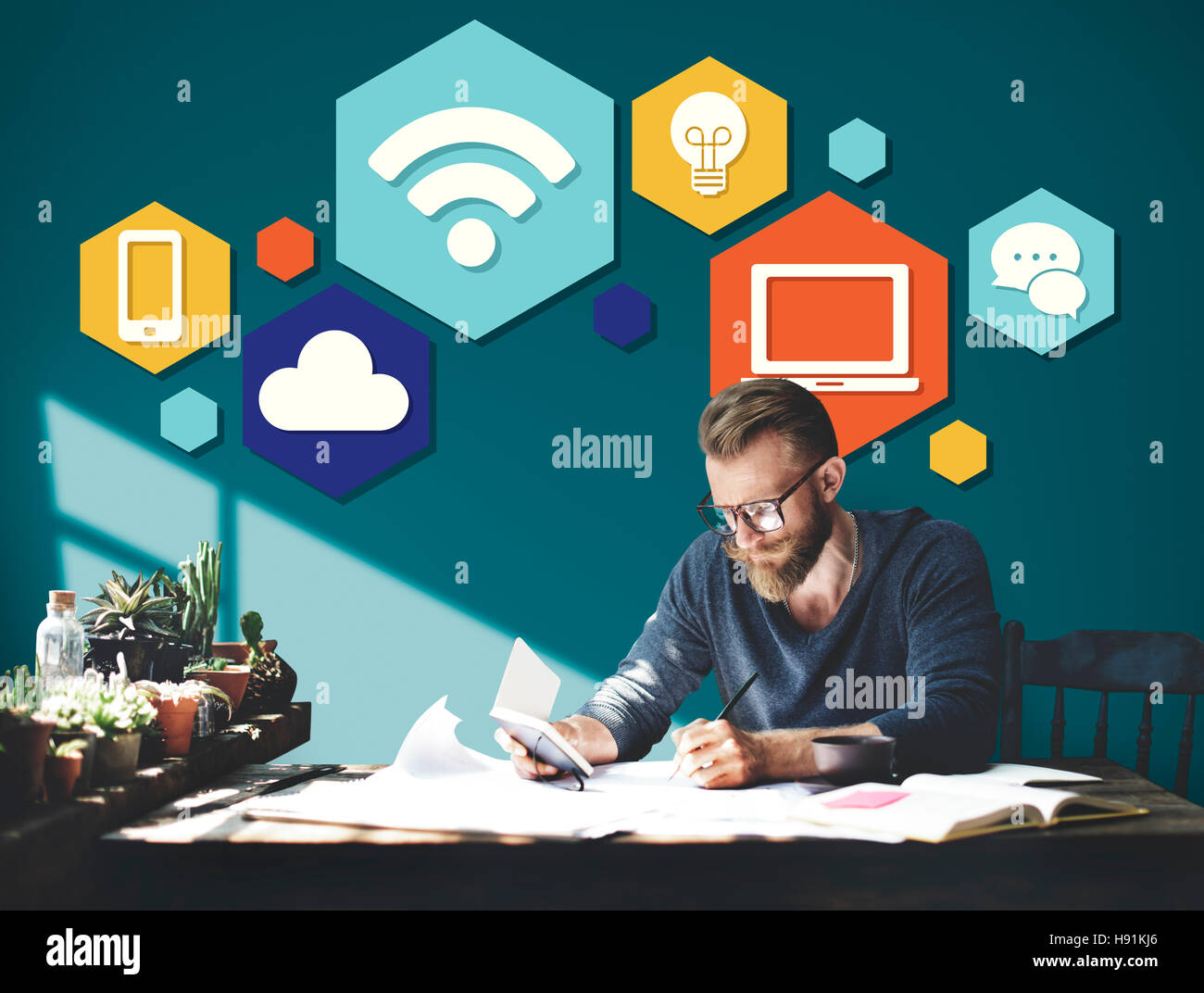 Internet Connection Technology Computer Social Concept Stock Photo - Alamy