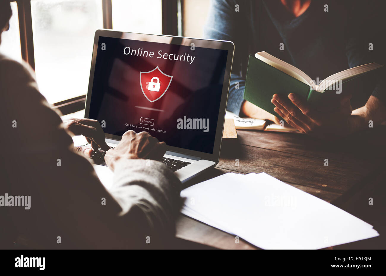 Warning Security Alert Warning Secured Website Concept Stock Photo - Alamy