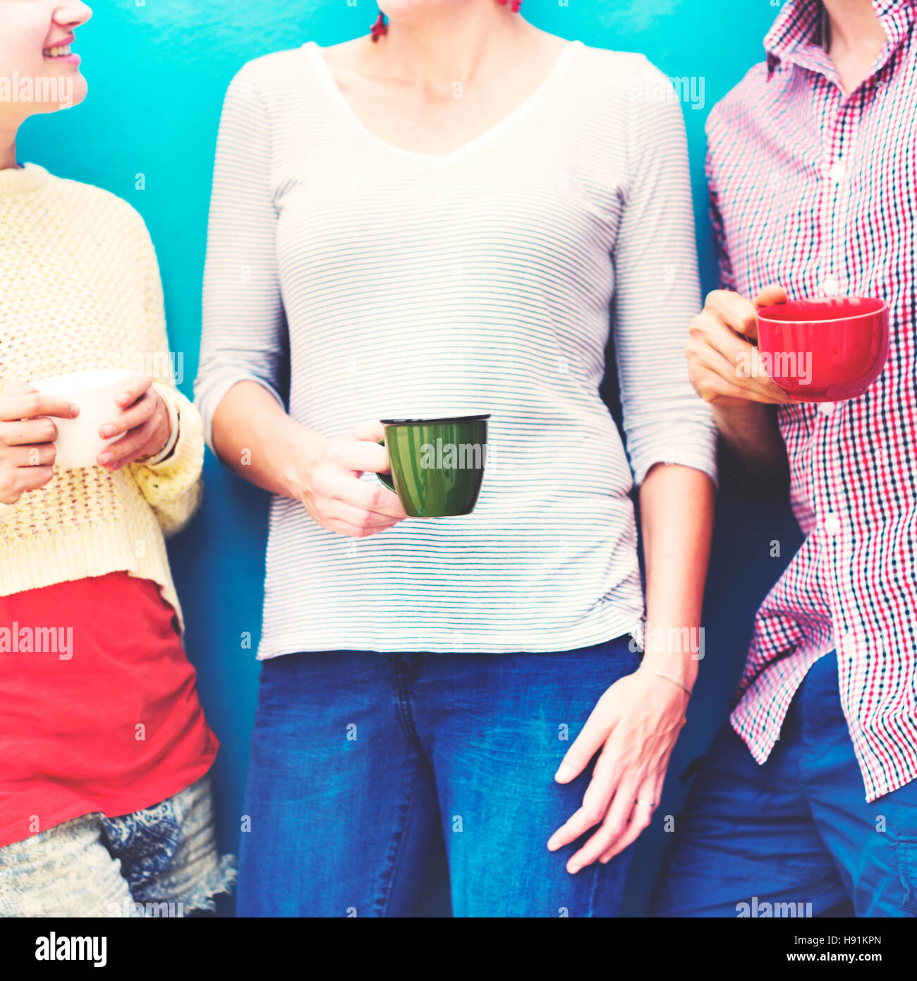 Group People Chatting Interaction Socializing Concept Stock Photo - Alamy