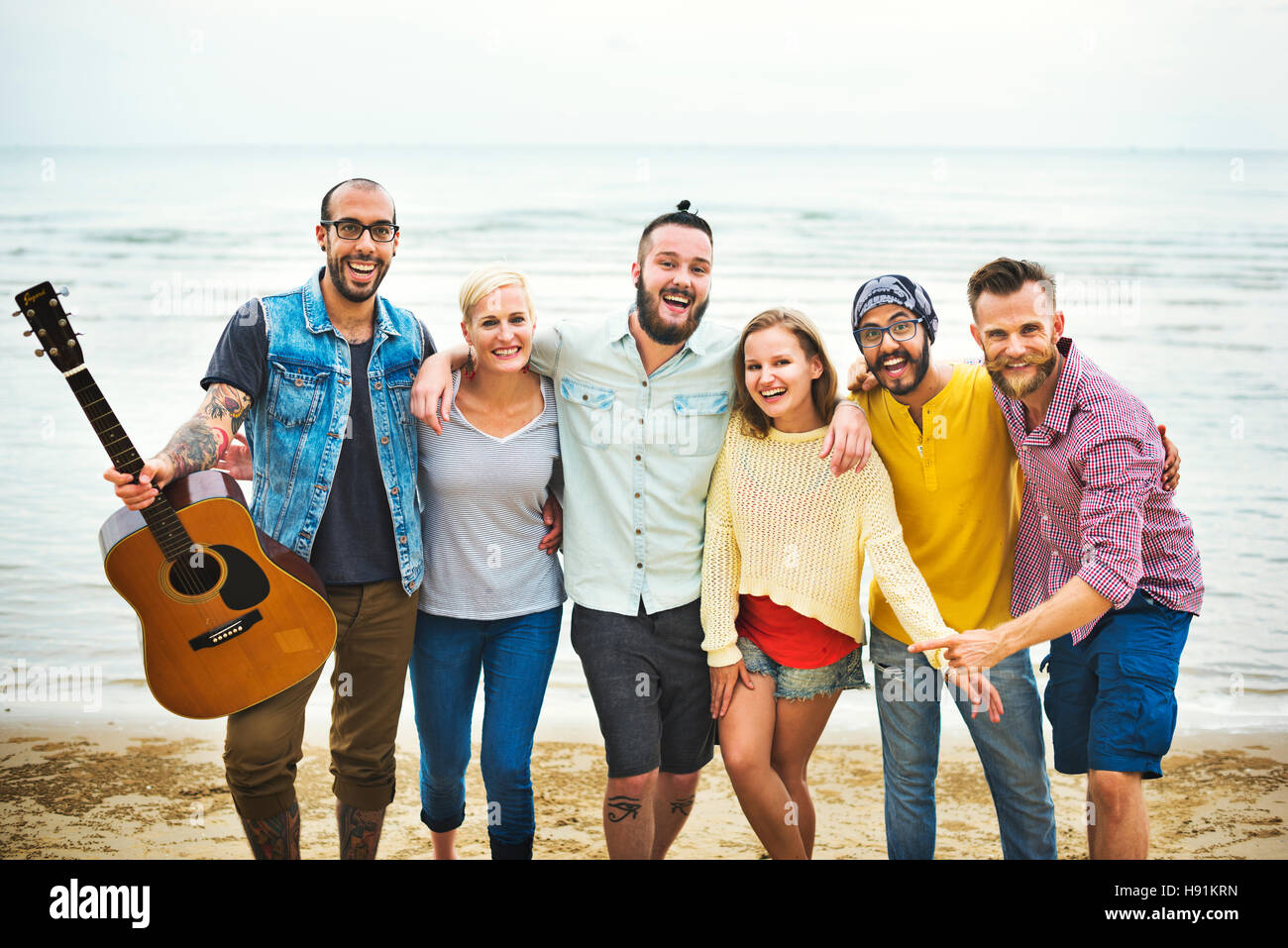 Group Of People Hugging Concept Stock Photo - Alamy