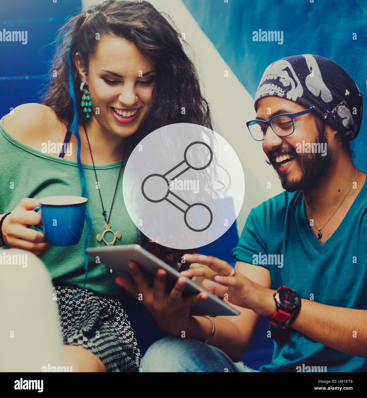 Share Connection Technology Sharing Global Communications Concept Stock ...