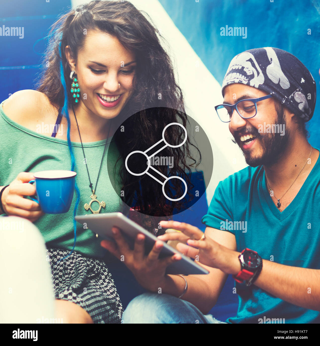 Share Connection Technology Sharing Global Communications Concept Stock ...
