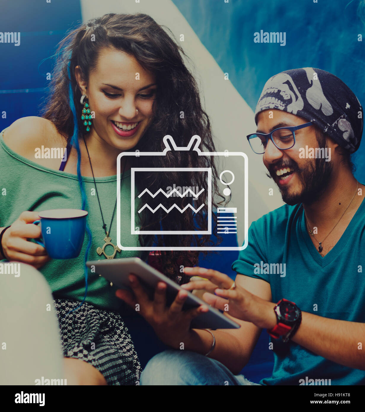 Television Broadcasting Multimedia Entertainment Technology Concept ...