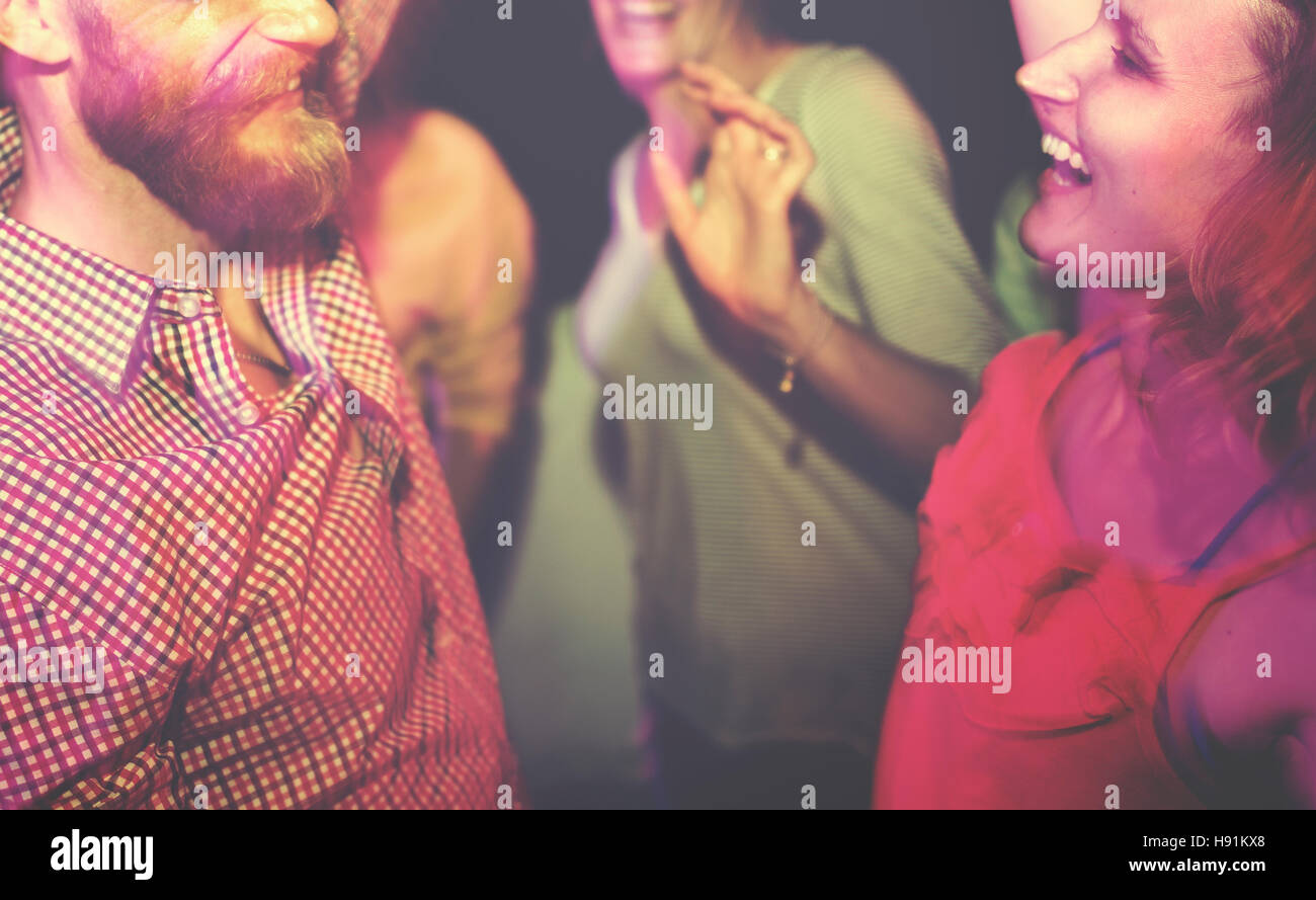 Group Of People Dancing Concept Stock Photo - Alamy