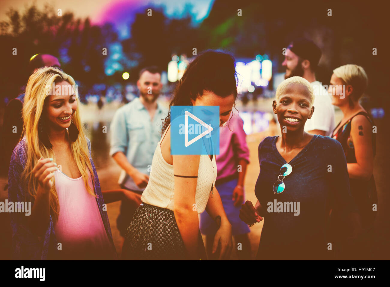 Play Start Button Multimedia Concept Stock Photo - Alamy