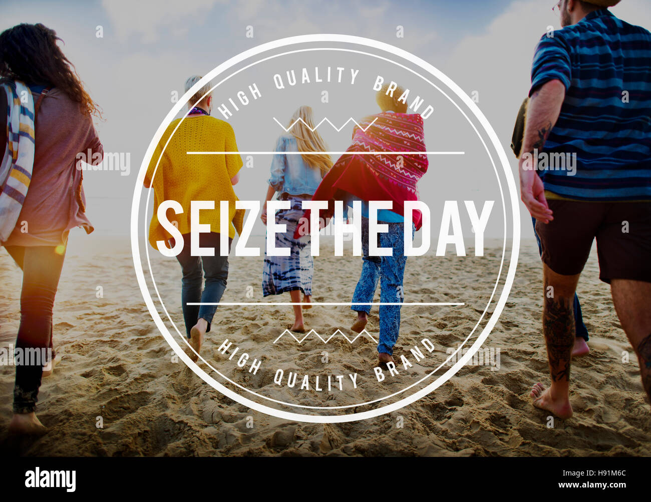 Seize the Day Collect Moments Memory Enjoyment Concept Stock Photo - Alamy