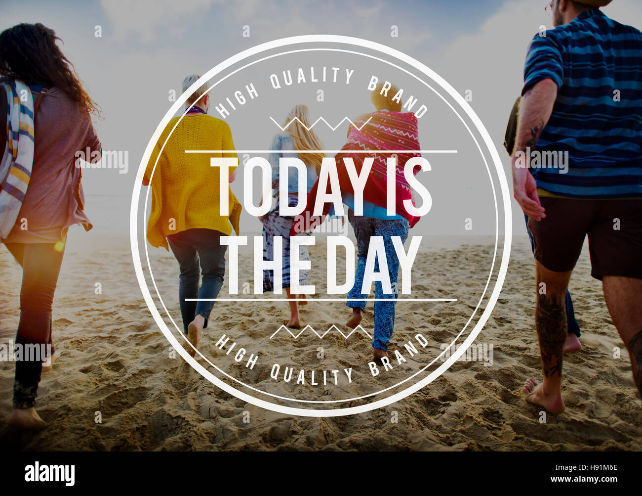 Today is the Day Ready Now Purpose Inspiration Concept Stock Photo - Alamy